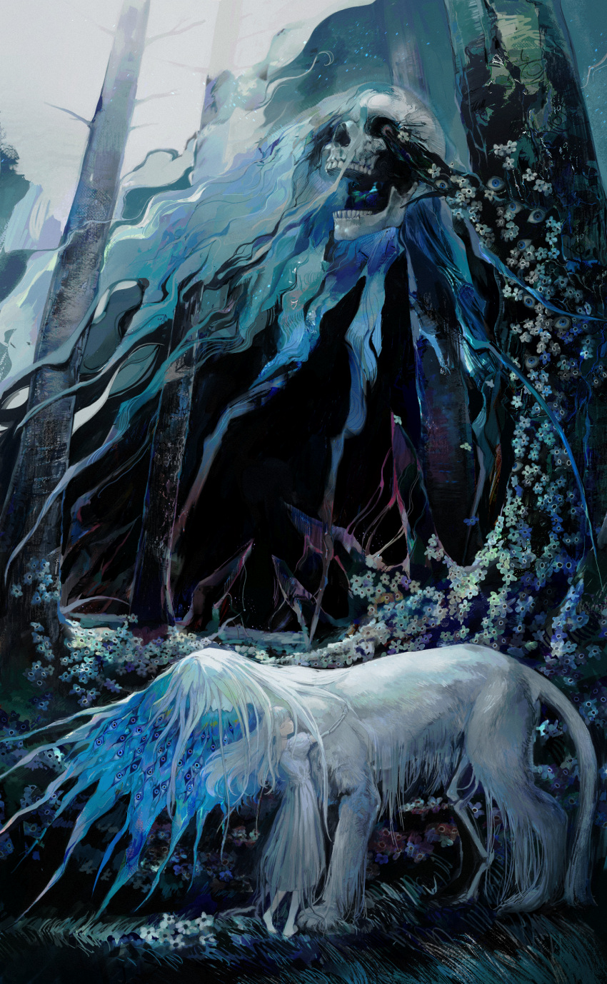 Safebooru - 1girl body horror chimera commentary disembodied eye dress ...