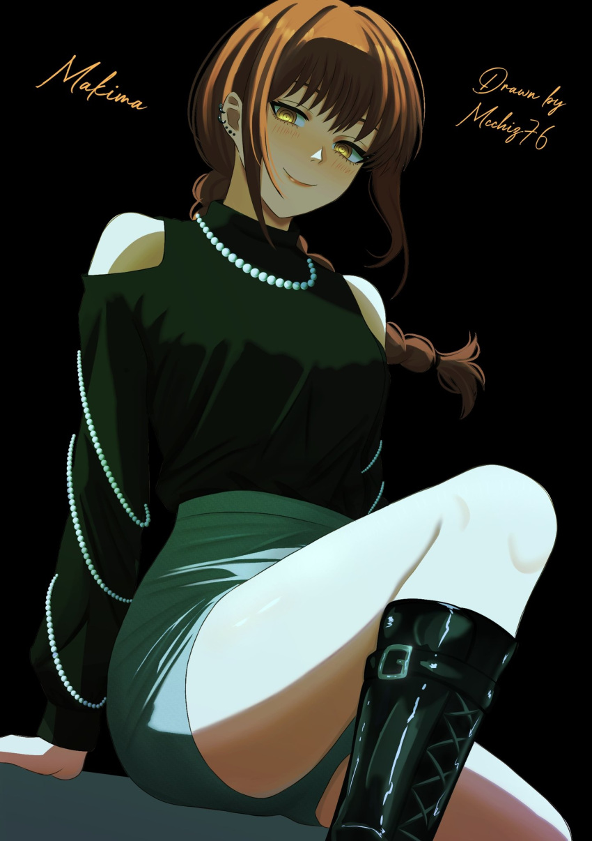 Safebooru - 1girl armband bare shoulders bead band bead necklace beads black background black ...