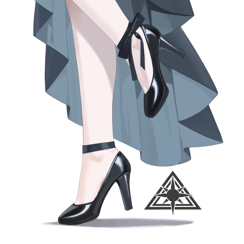 Safebooru - 1girl black shoes blue archive close-up dress feet only footwear focus high heels ...