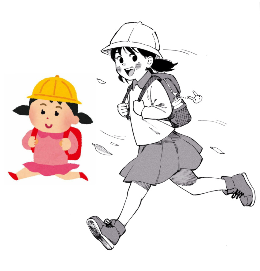 Safebooru - 1girl andony strawhat backpack bag child hat highres ...