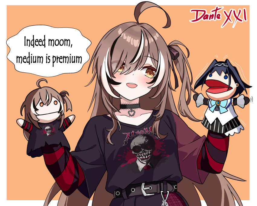 Safebooru - 1girl absurdres belt black belt black choker black hair black shirt black skirt ...