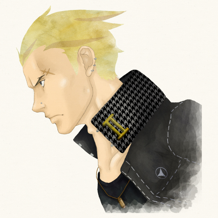 Safebooru - blonde hair earrings highres jewelry looking away mingzi893 ...