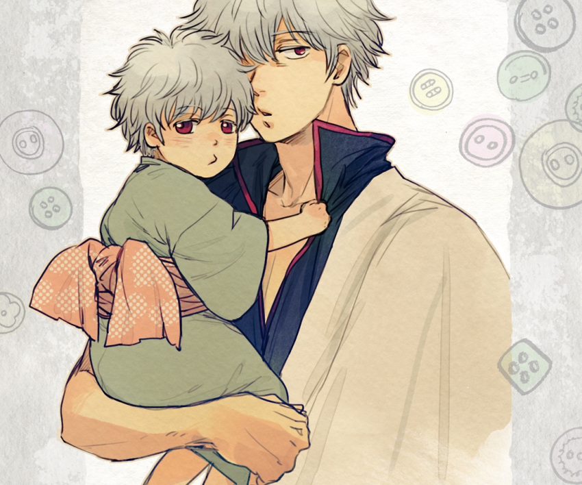 Safebooru - adult baby dual persona gintama japanese clothes kimono ...