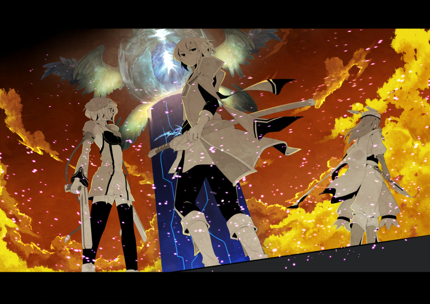 Safebooru - 2girls beret blazblue bolverk dual wielding hat highres jin ...