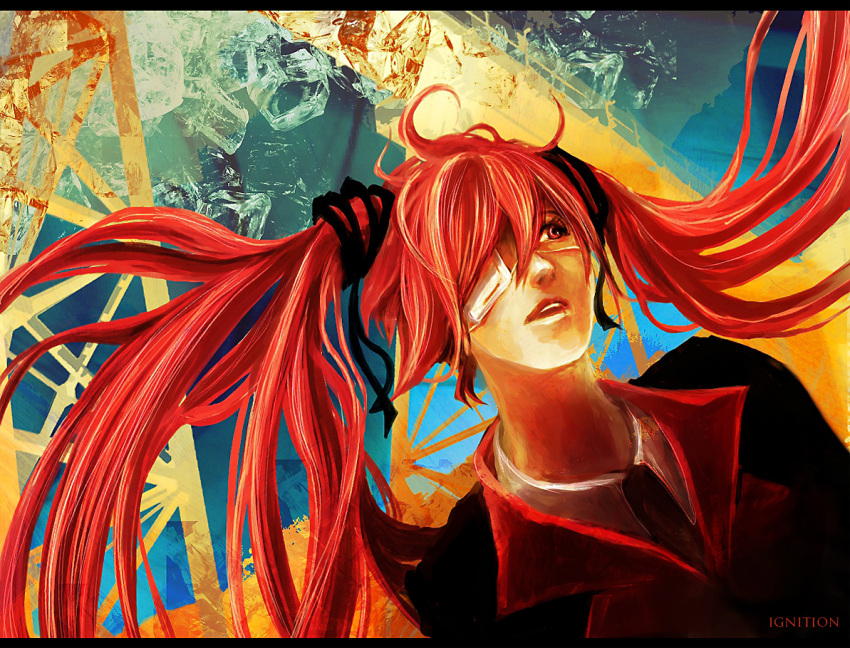 Safebooru - bad id eyepatch formal hair ribbon hatsune miku necktie red ...