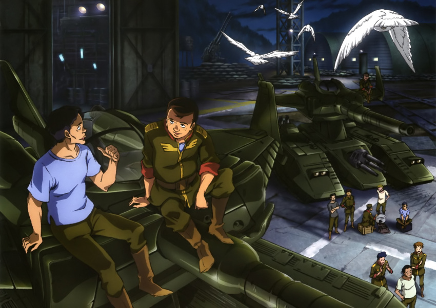 Safebooru - dove gundam hangar highres magella attack mecha military ...