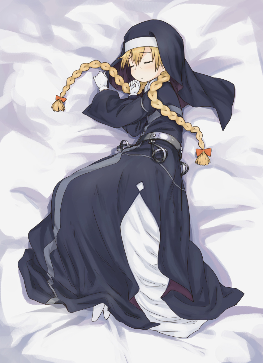 Safebooru Abe Kanari Angelene Blonde Hair Braid Closed Eyes Eyes 6838