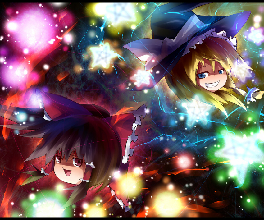 Safebooru - danmaku hakurei reimu kirisame marisa spell card spellcard ...
