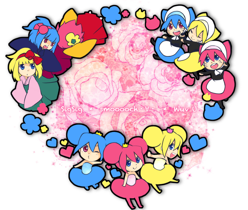 Safebooru - 6+girls beatmania beatmania iidx blonde hair blue eyes blue ...