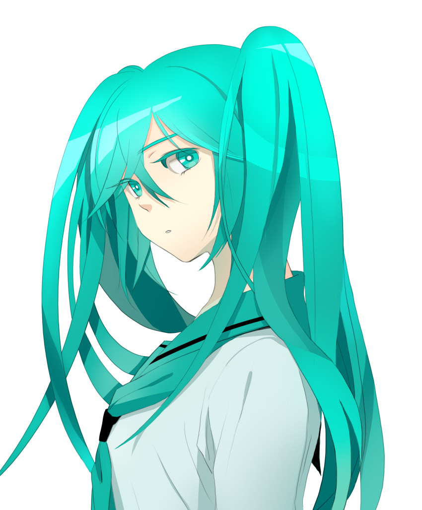 Safebooru - absurdres alternate costume aqua eyes aqua hair gomi chiri hatsune miku highres long ...