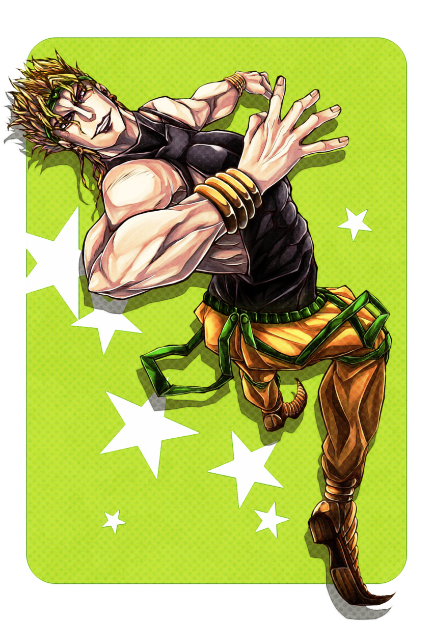 Safebooru - 1boy blonde hair dio brando headband heart highres jojo no kimyou na bouken red eyes ...
