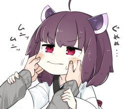 Safebooru / cheek_pull