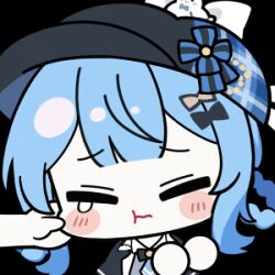 Safebooru / cheek_pull